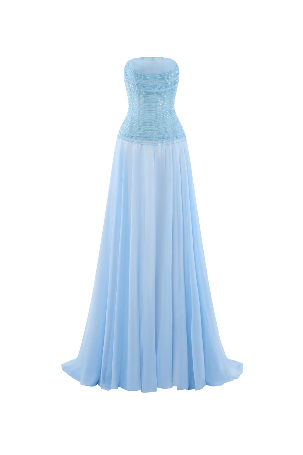 Women's Vespara A-line See-Through Chiffon Floor Length Dress Customize ...