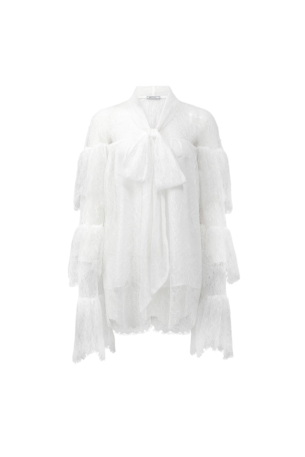 Women's Beryl Straight Flare Sleeved Lace Top S/M/L/Customize White ...