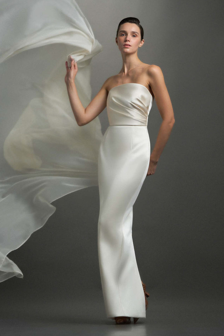 Women's Maria Straight Accross Draped Maxi Dress XS/S/M/L/XL/XXL ...