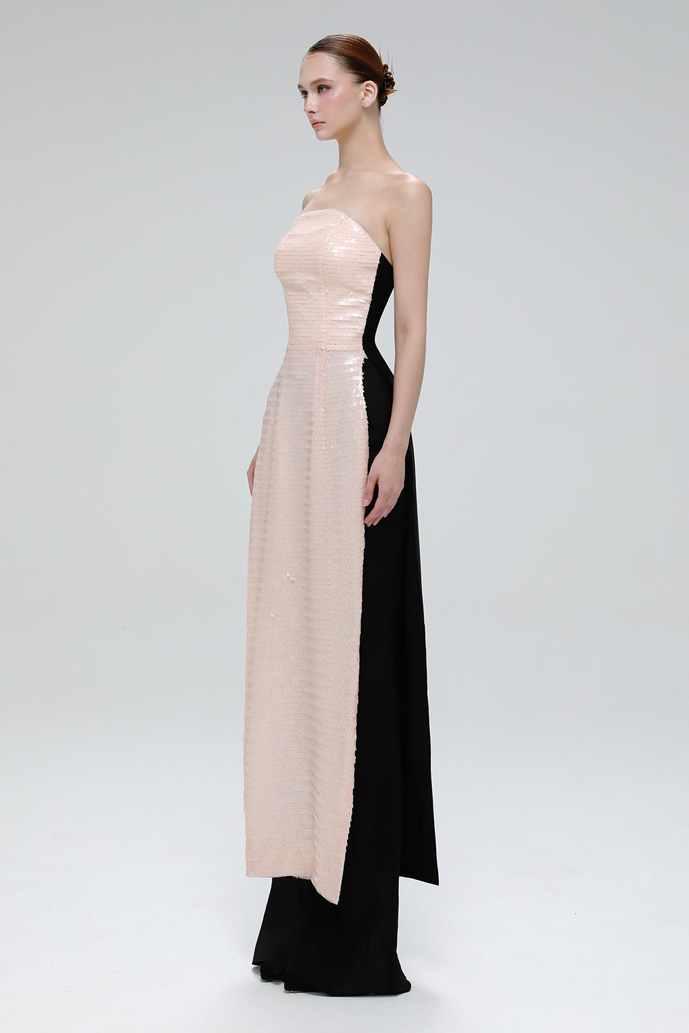 Women's Sakurambo Sequin Ao Dai Set 0/1/2/3/Customize Dusty Rose ...