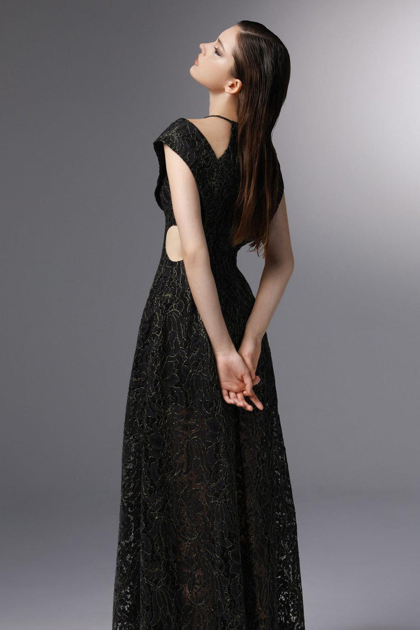 Women's Dawn Break A-line Cut-Out Embroidered Lace Ankle Length Dress 0 ...