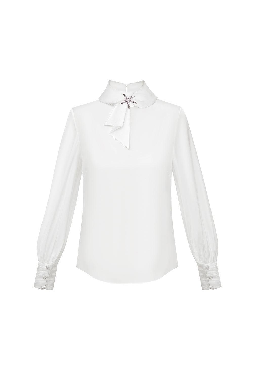 Women's Eleonora Straight Cuff Sleeved Rayon Shirt S/M/L/XL/Customize ...
