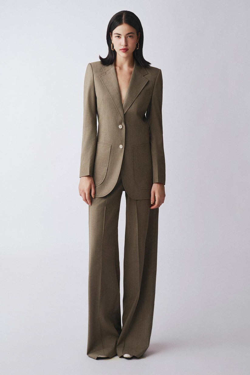 Women's Euphony Straight Patch Pocket Poly Wool Blazer XS/S/M/L/XL ...