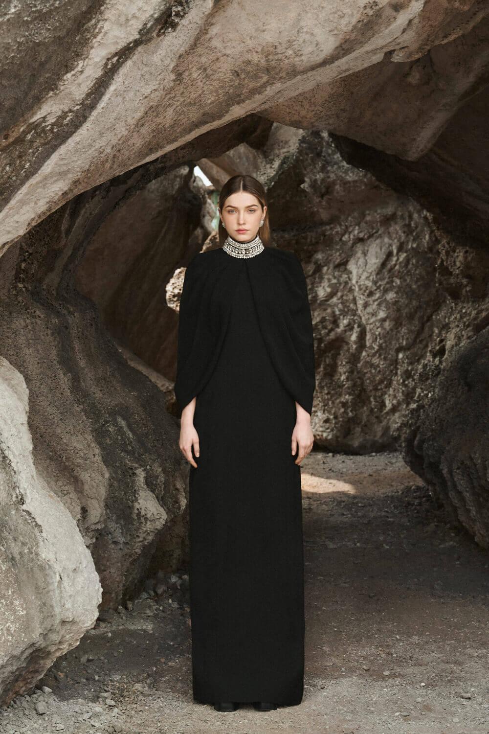 Women's Jazlyn Sheath Cape Shoulder Satin Maxi Set XS/S/M/L/XL/XXL ...
