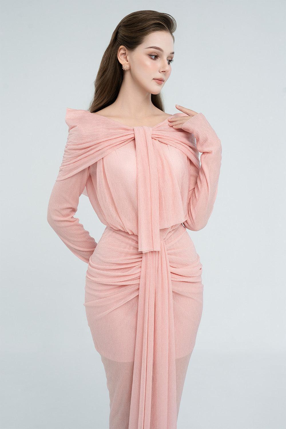 Women's Kora Sarong Boat Neck Mesh Sheer Maxi Dress S/M/L/Customize ...