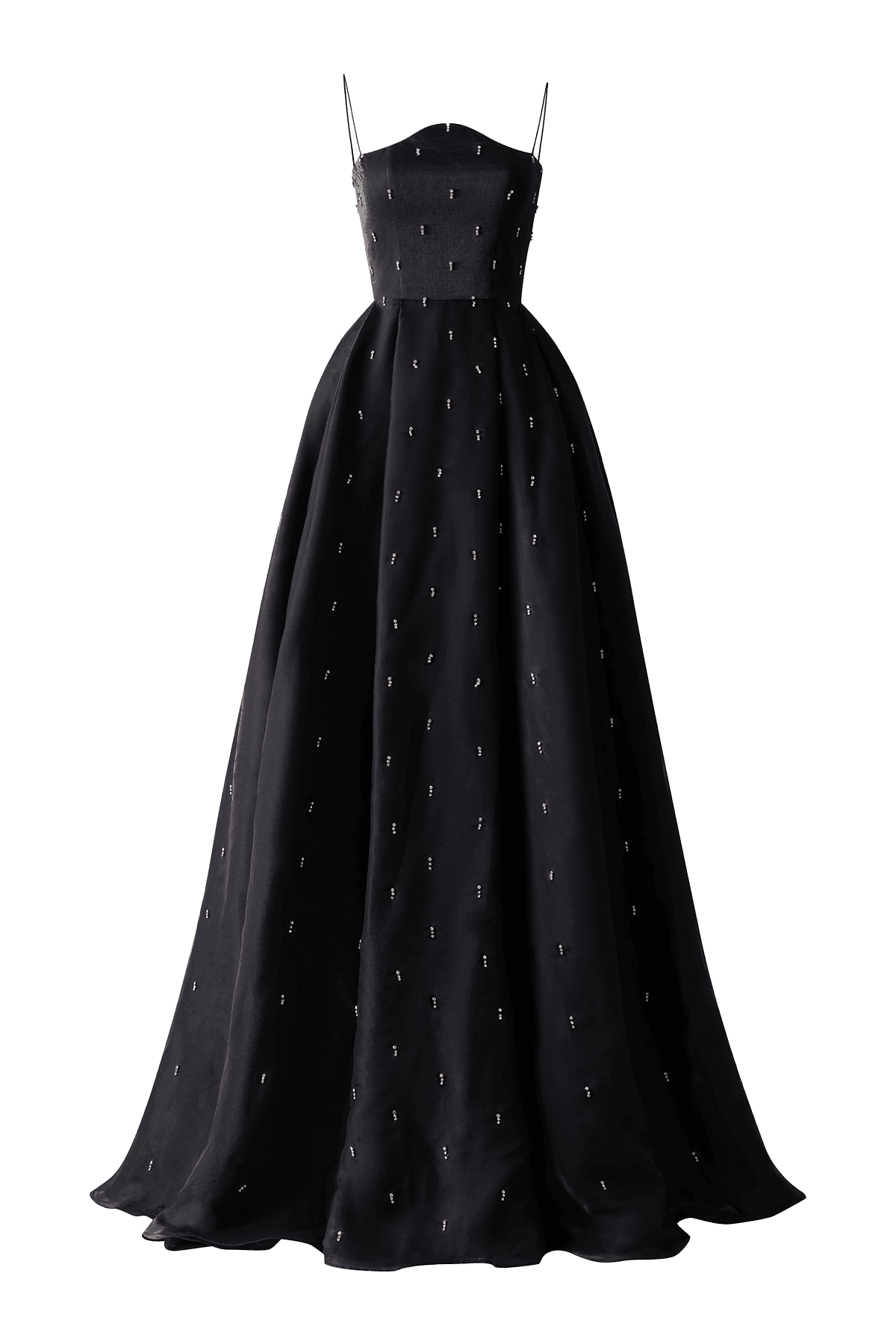 Women's Maria Ball Gown Spaghetti Strap Voile Floor Length Dress XS/S/M ...