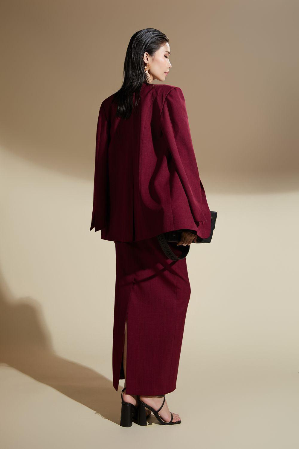 Women's Nora Straight Lapelless Cotton Blend Blazer Freesize Metalic ...