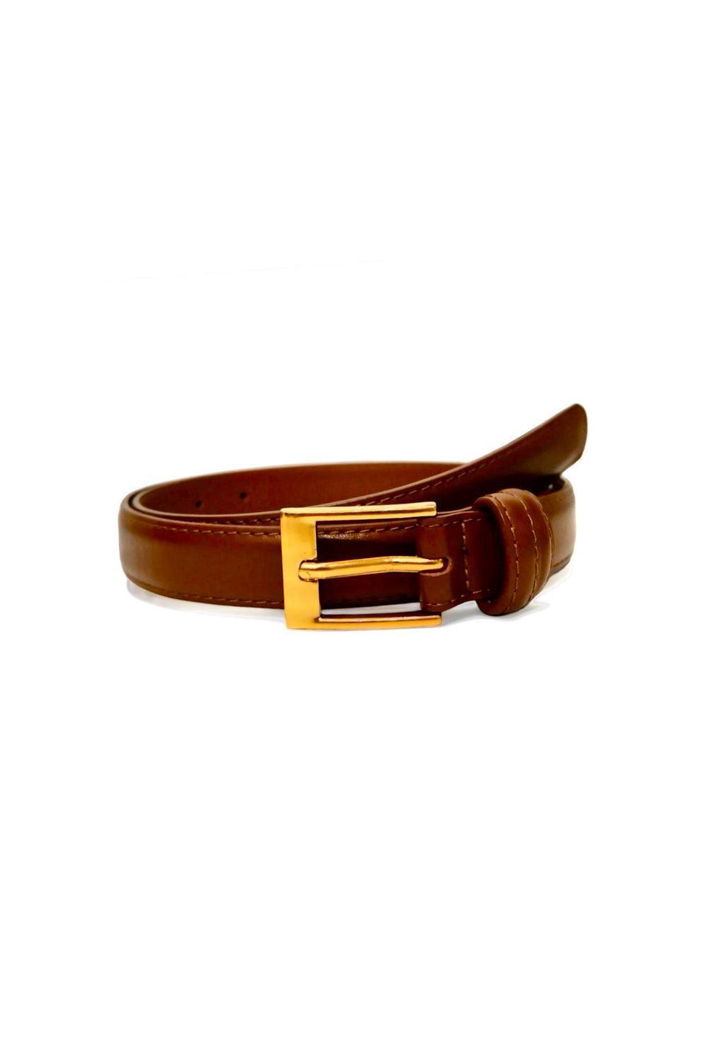 Women's Paula Leather Belt Black/Brown MEAN BLVD