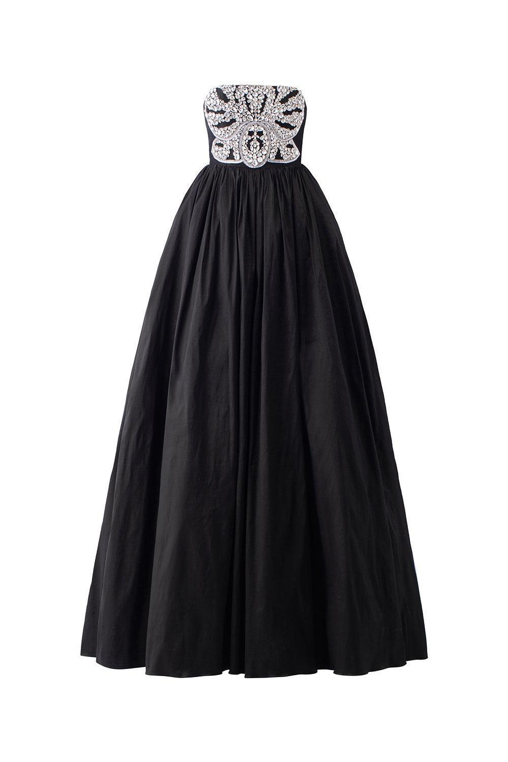 Women's Pilgrim Ball Gown Straight Across Neck Taffeta Floor Length ...