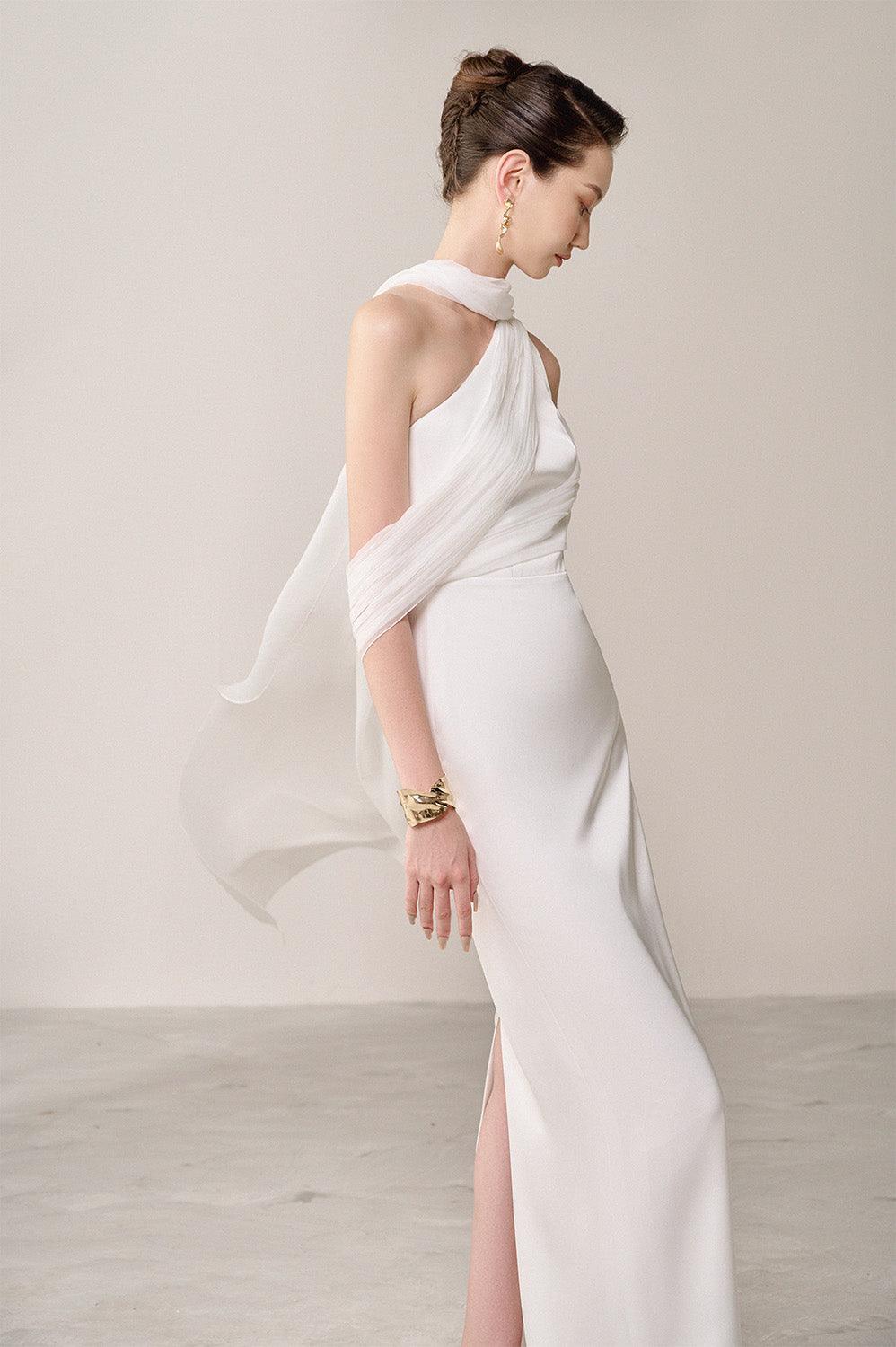 Women's Sariton Sheath Extended Flap Polyester Ankle Length Dress S/M/L ...