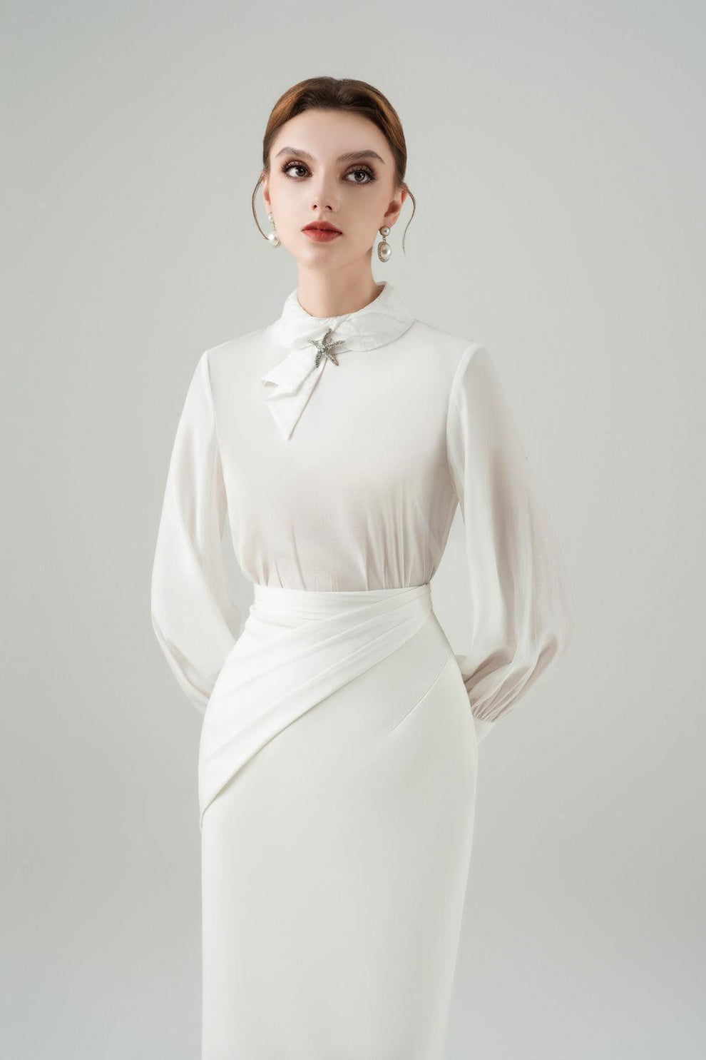 Women's Serena Straight Back Slit Rayon Blend Skirt S/M/L/XL/Customize ...