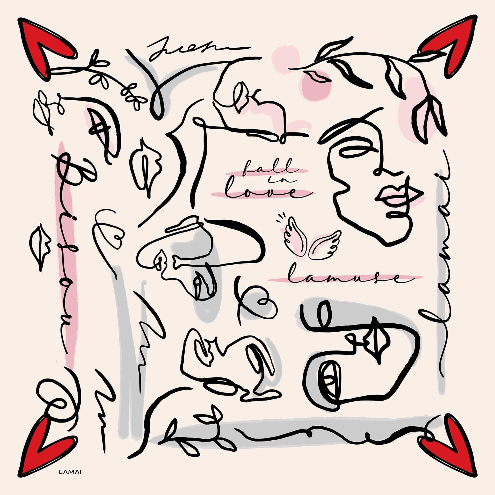 Square Silk Scarf | MEAN BLVD