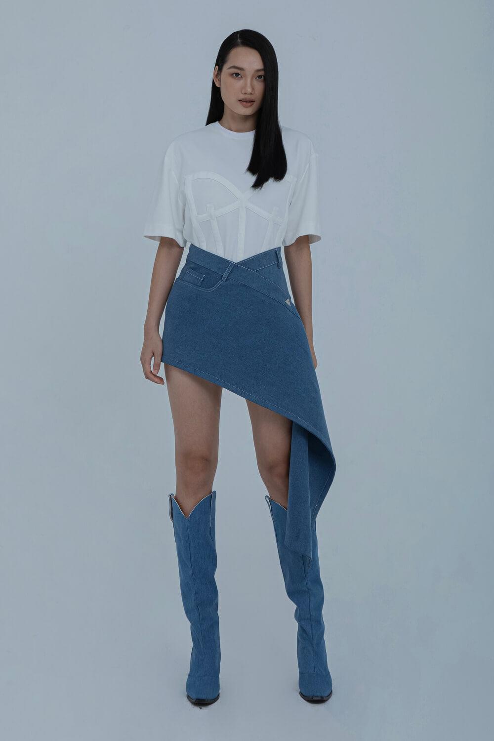 Kesy Cross Over Flap Skirt | MEAN BLVD