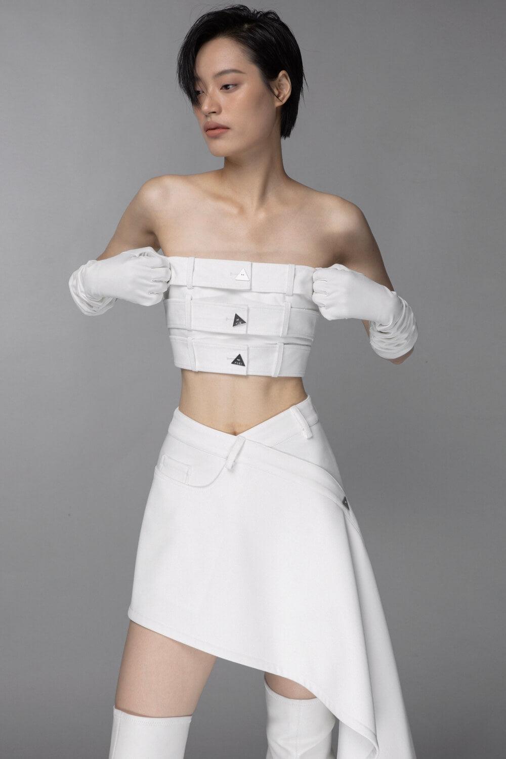 Kesy Cross Over Flap Skirt | MEAN BLVD